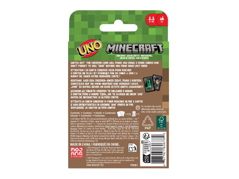 MATTEL Jeu de cartes UNO Minecraft | Lidl