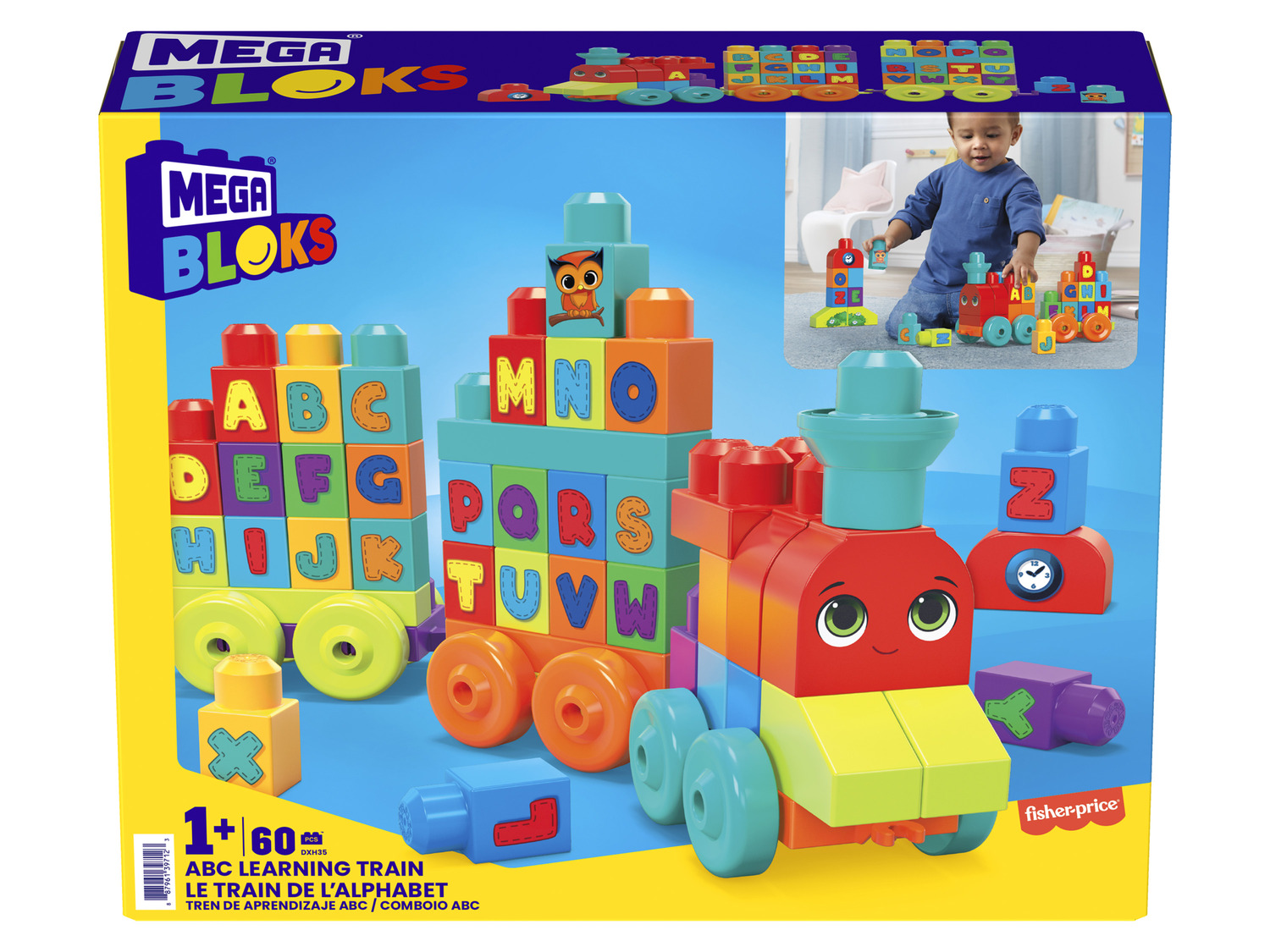 Mega Bloks ABC leertrein, 60-delig | Lidl.be