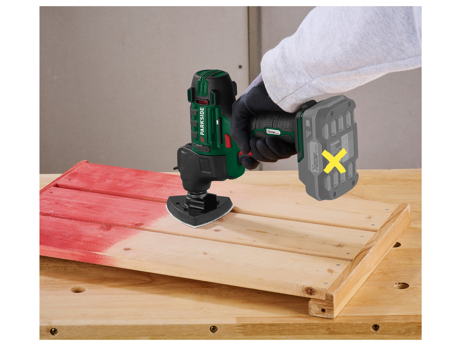 Appareil combiné 3 en 1 sans fil 20 V PARKSIDE® PKGA20