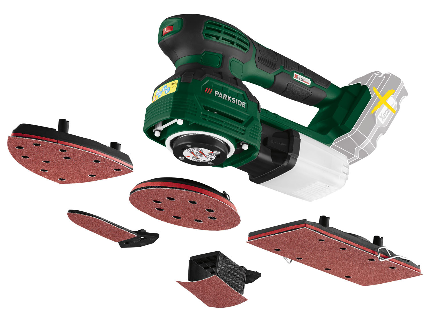 Ponceuse multifonction sans fil 20 V PARKSIDE® PMSA20