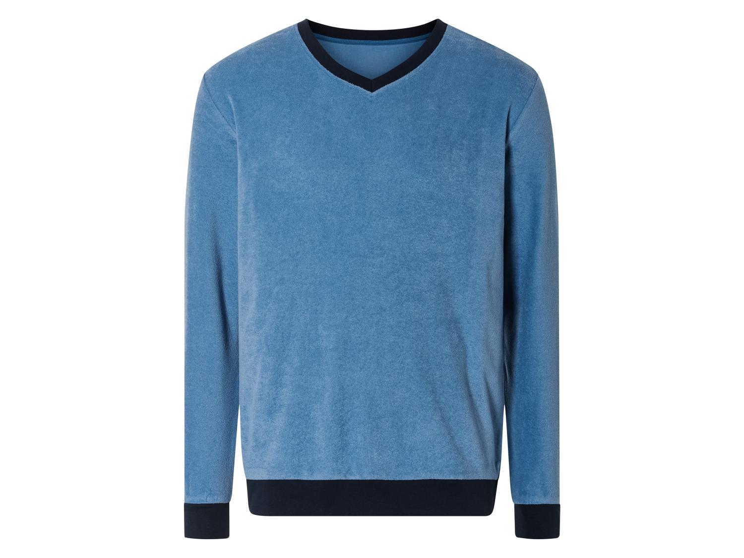 Pyjama homme en frotté, long, riche en coton