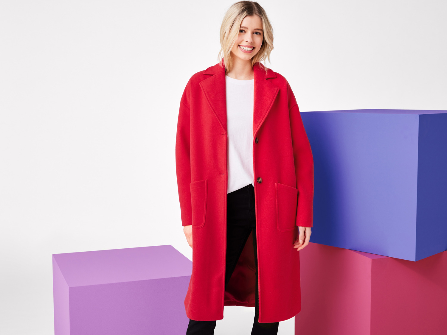 Manteau avec col à revers pour femmes esmara® | Lidl.be
