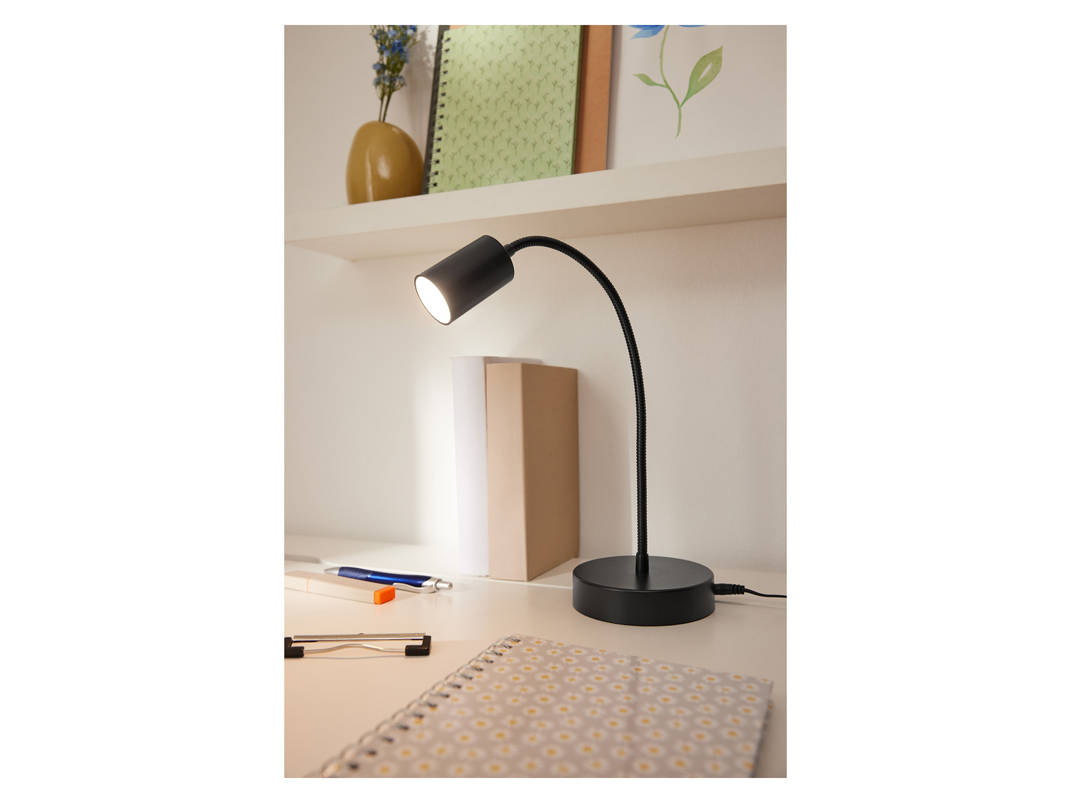 Lampe de table à LED avec bras flexible LIVARNO home