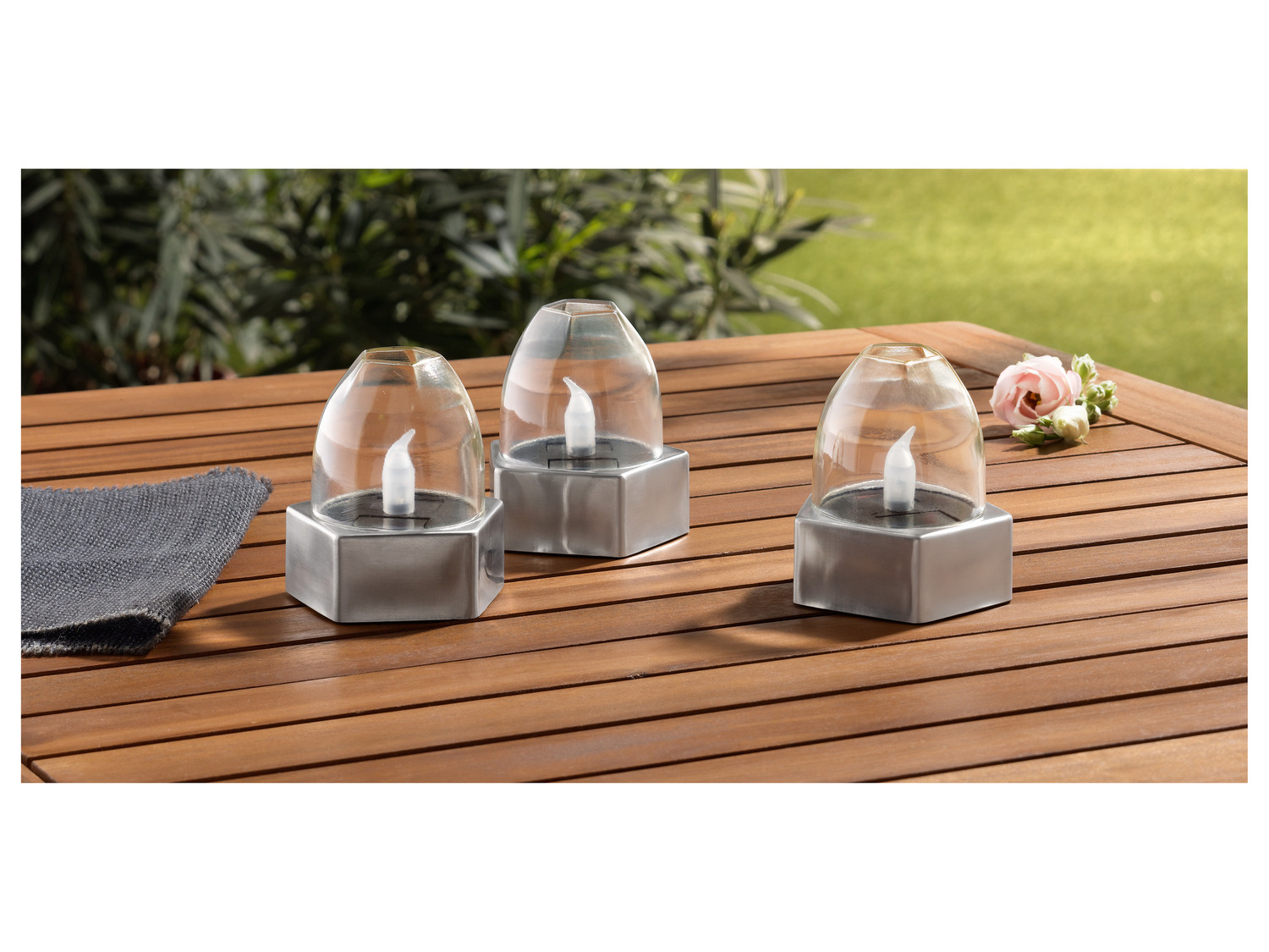Lampe solaire à LED LIVARNO home, 3 pièces | Lidl.be