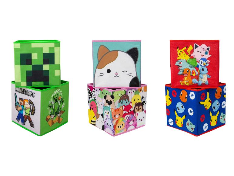 Boîtes de rangement Minecraft / Pokémon / Squishmallow…