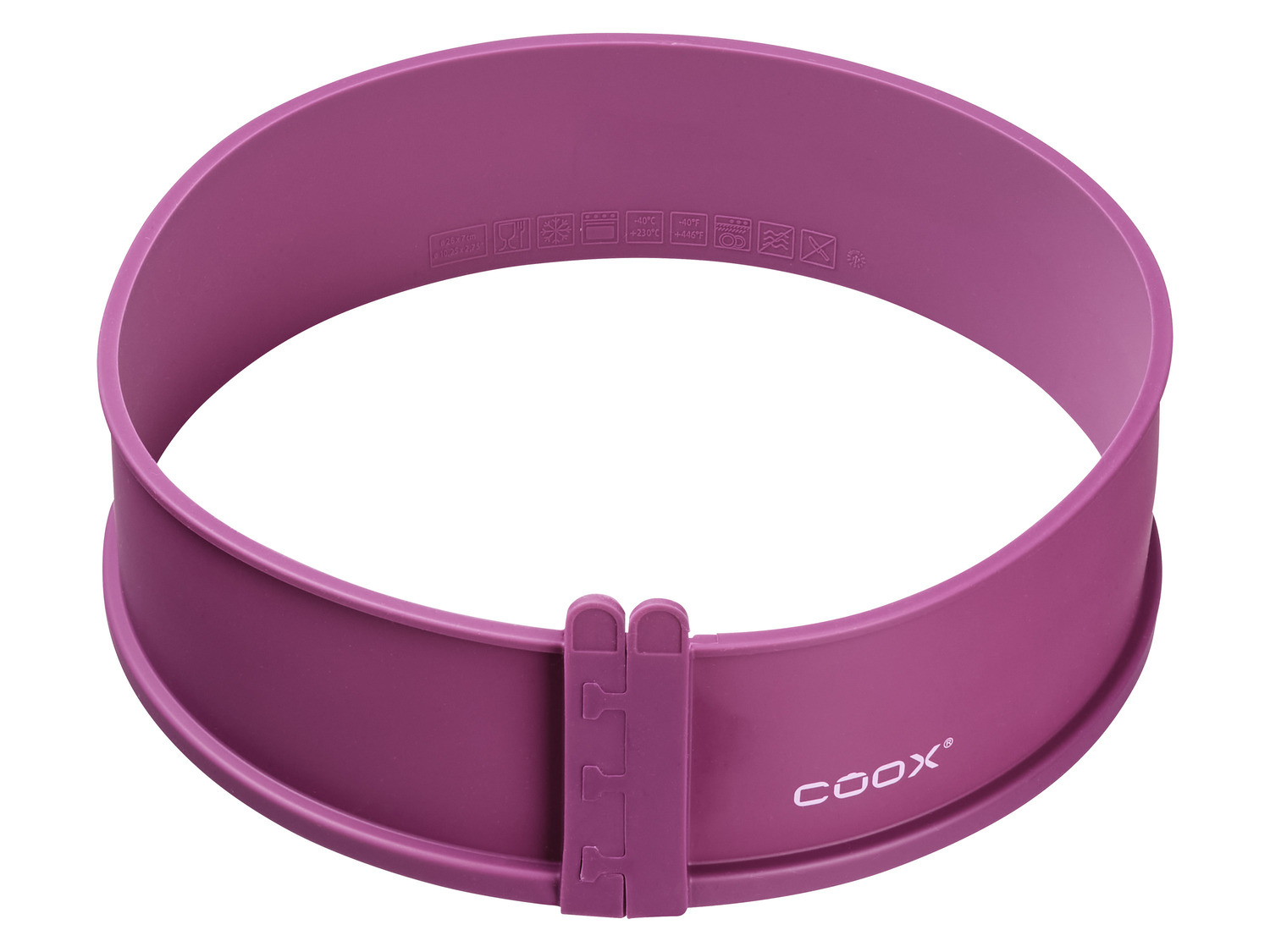Coox Moule à charnière en silicone avec fond en porcel…