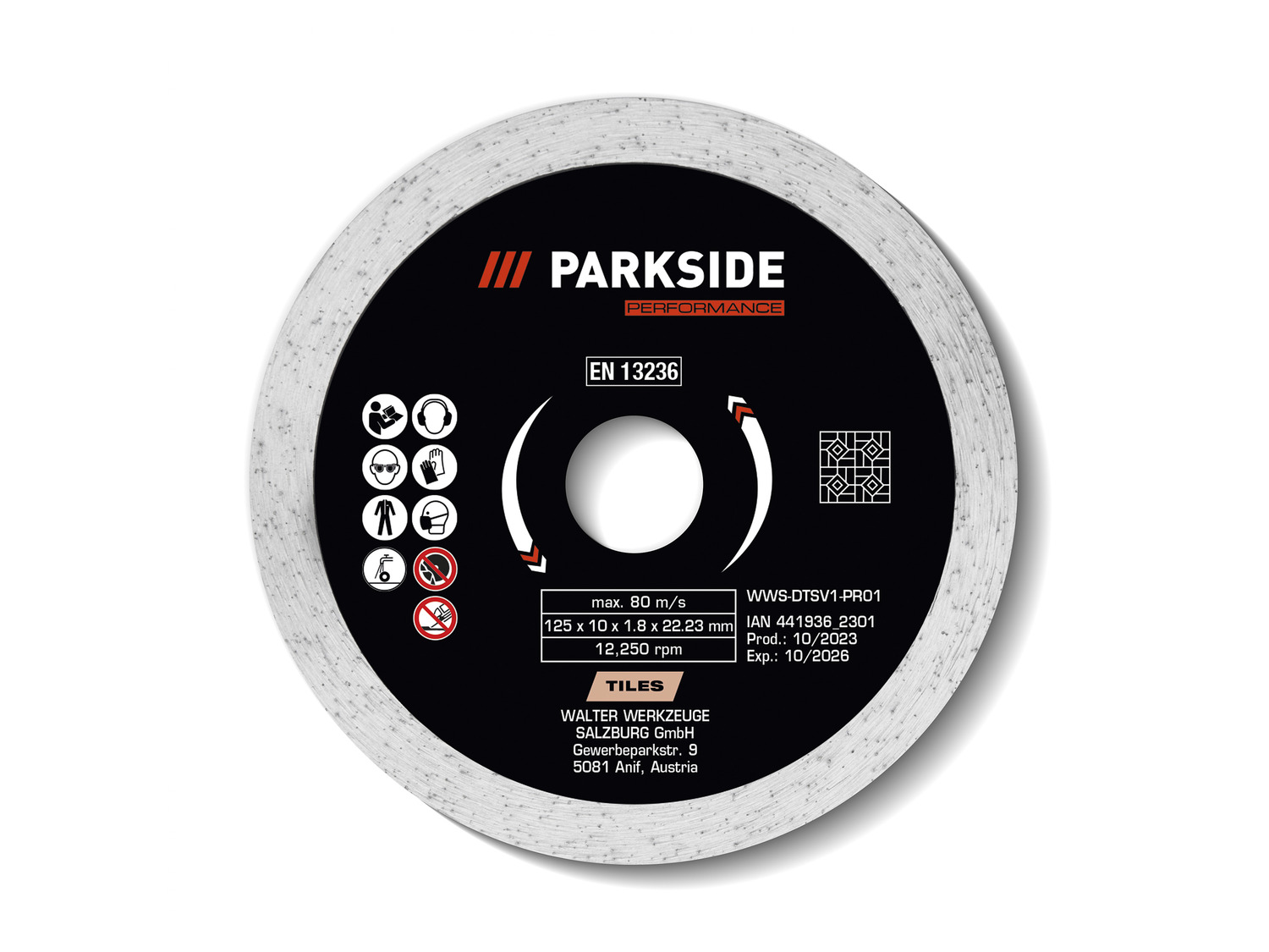 Disque à tronçonner diamanté Ø 125 mm PARKSIDE PERFORM…