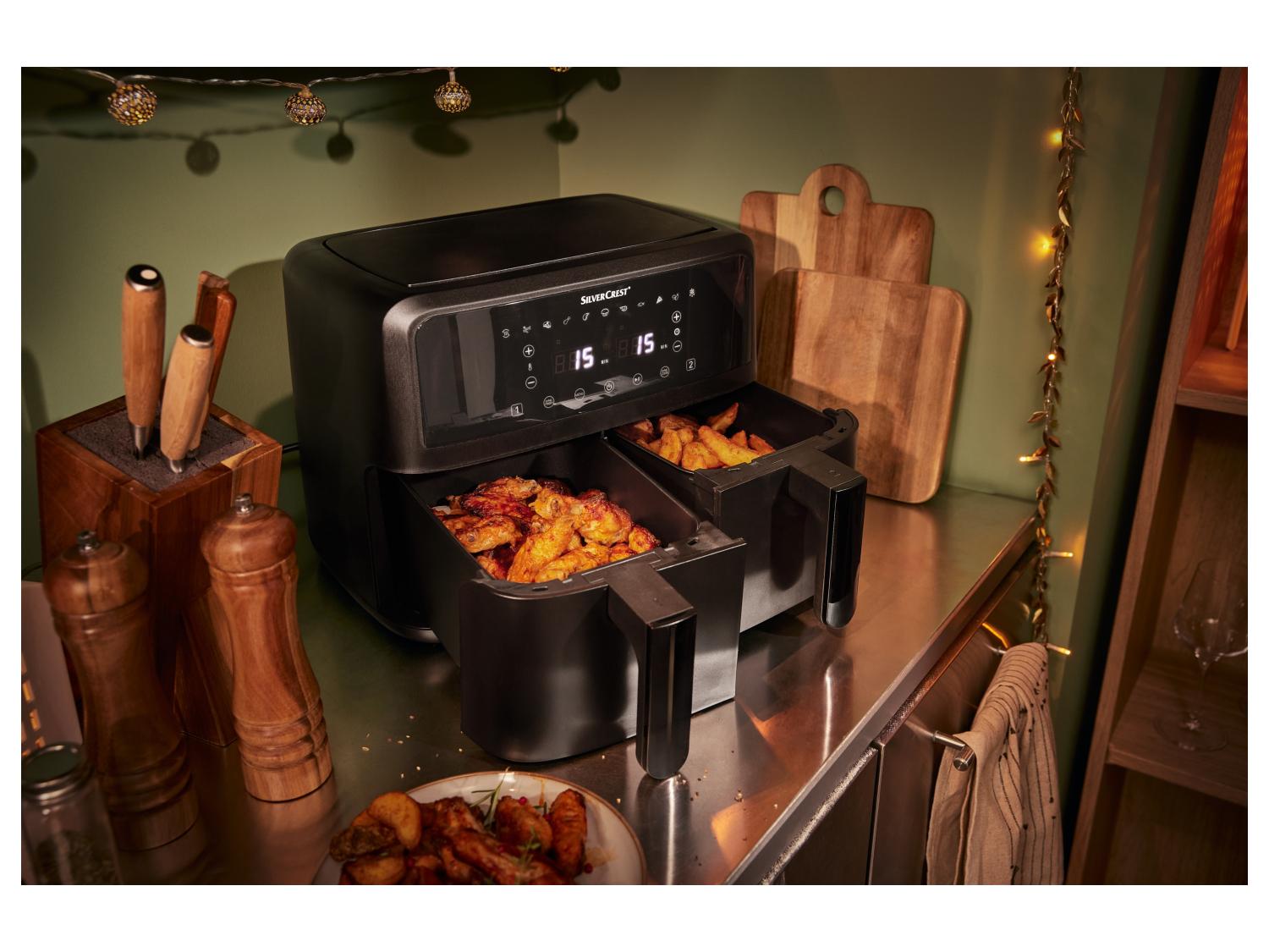 Friteuse à air chaud double zone SILVERCREST® KITCHEN