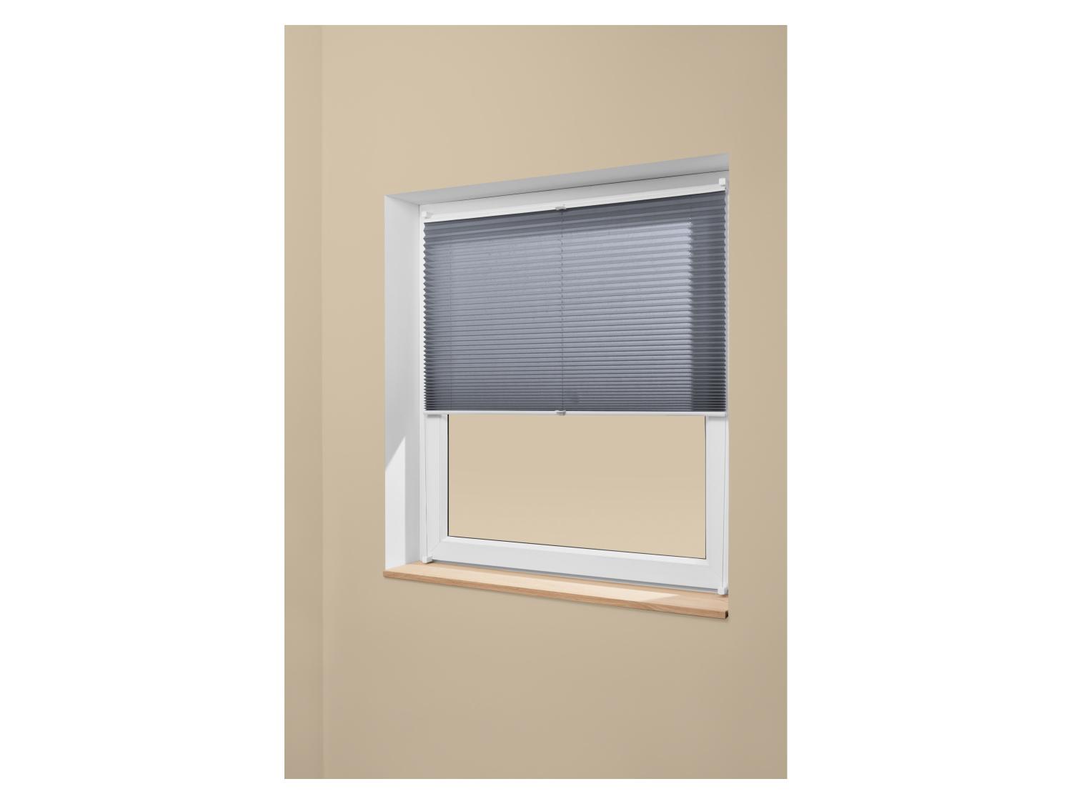 LIVARNO® Store plissé pour fenêtre, 100 x 130 cm, montage sans perçage ...